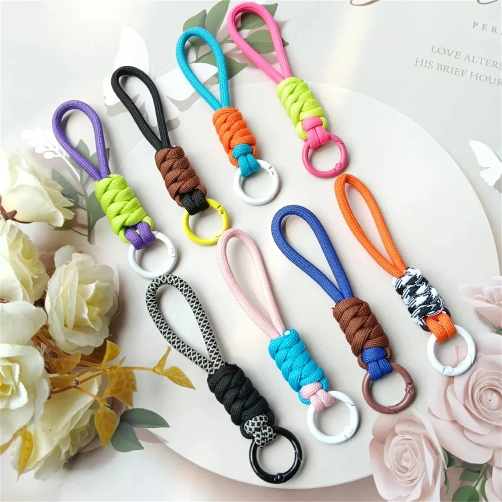 Creative-Braided-Lanyard-Keychain-For-Phone-Case-Women-Anti-Lost-Knot ...