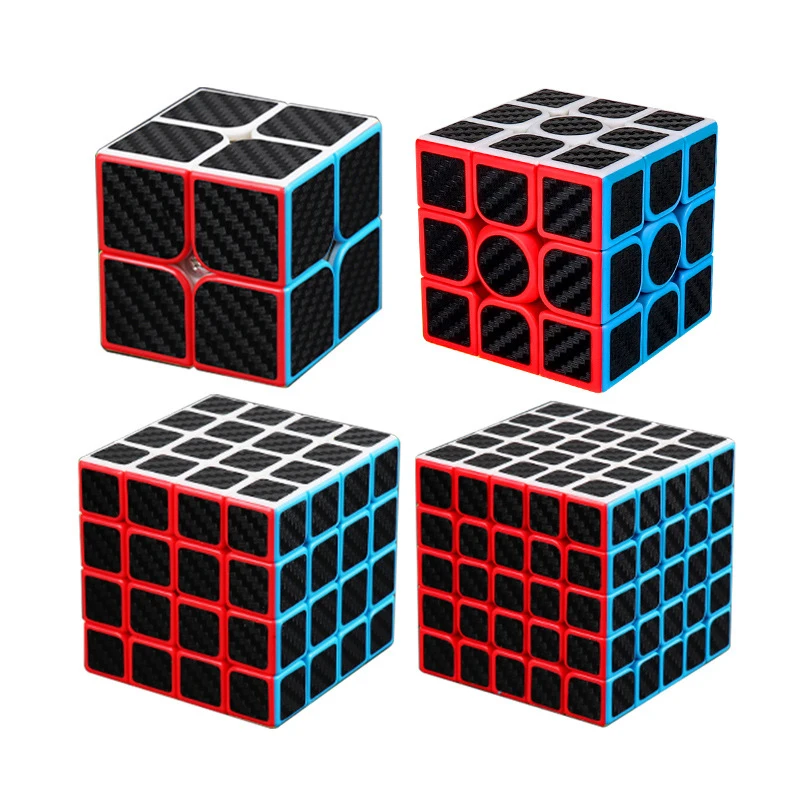 Mo-Yu-Cube-Carbon-Fiber-Stickers-Magic-Cube-2x2-3x3-4x4-5x5-Twist ...