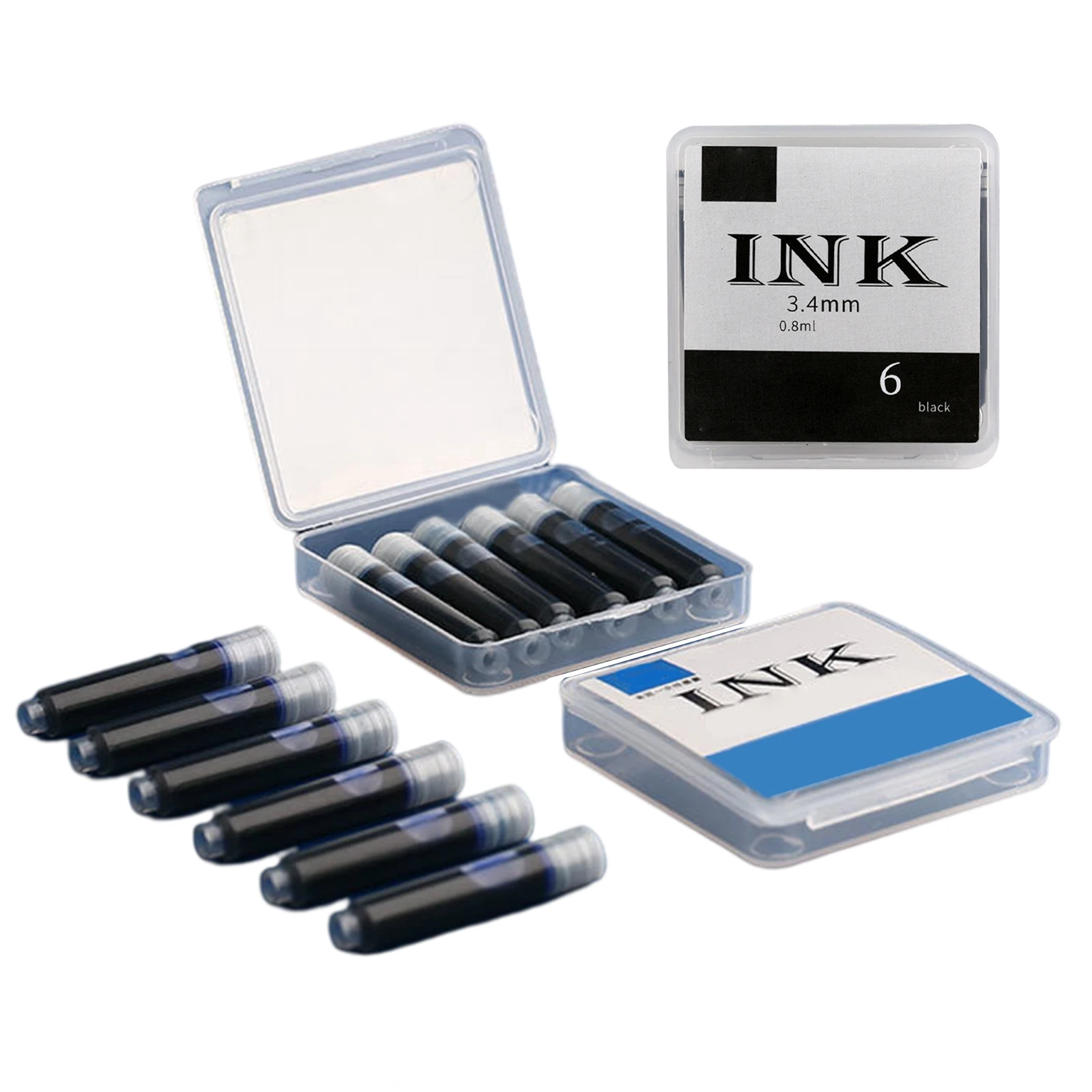 3-4-2-6-Caliber-ink-sac-for-fountain-Pen-Replaceable-Blue-black-ink ...