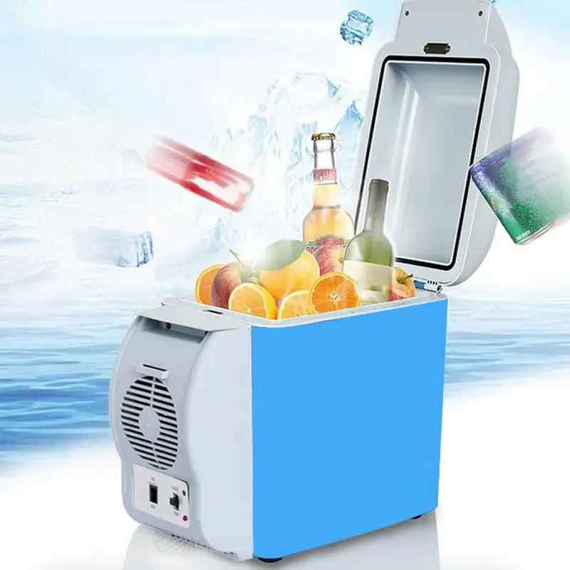 7.5 Liter 12V Electric Car Mini Refrigerator Compact DualUse Insulated ...