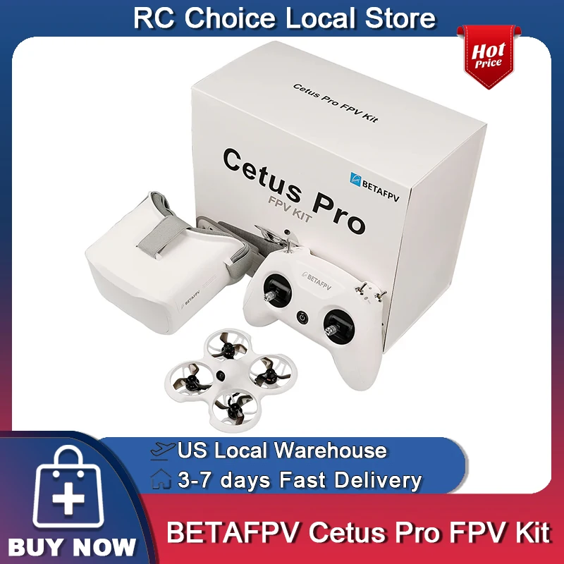 BETAFPV Cetus Pro FPV Kit Remote Drone VR02 Goggles 5.8G Transmitter ...