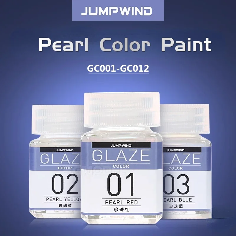 JUMPWIND-18ml-GC01-GC12-Oil-based-Paint-GLAZE-Pearl-Color-Pigment-for ...