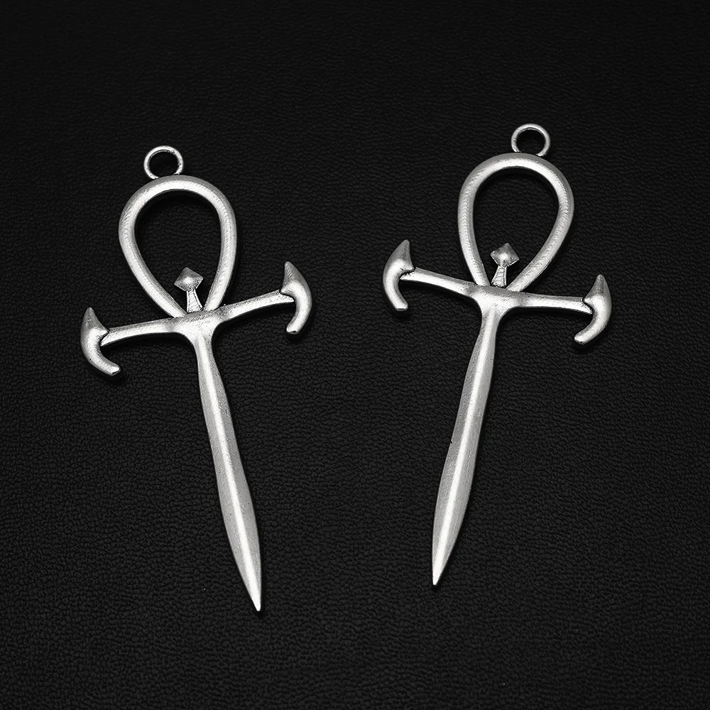 5pcs-63x30mm-Vintage-Ankh-Cross-Dagger-Charms-Gothic-Vampire-Pendants ...