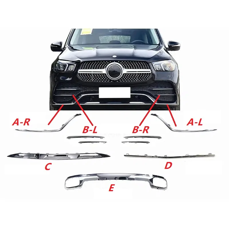Front-bumper-bright-strip-Rear-bumper-trim-strip-Bumper-electroplating ...