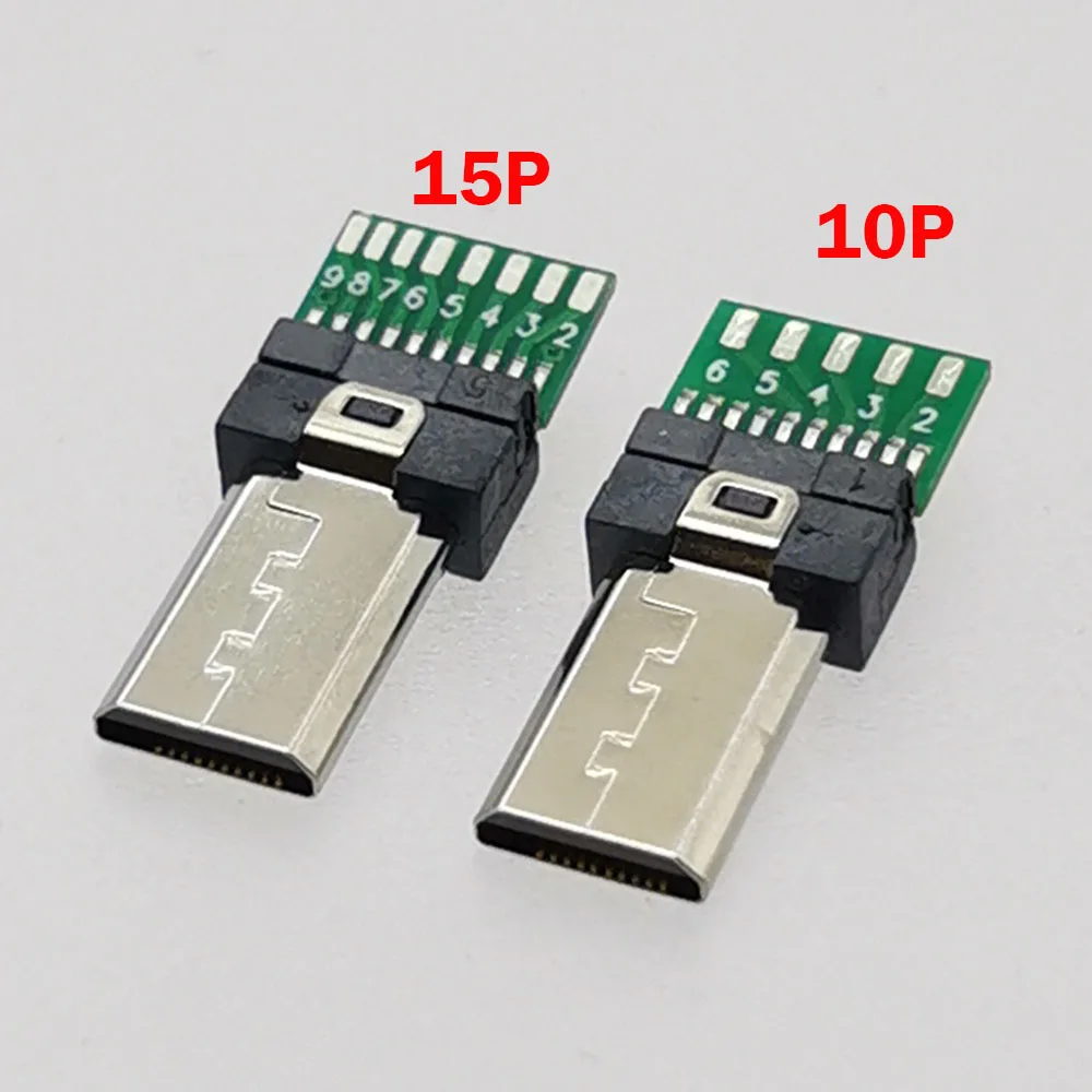 1PC-15Pin-10Pin-mini-USB-Data-Jack-Micro-USB-Connector-Plug-For-Sony ...