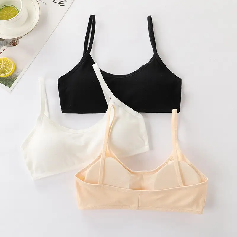 1-3PC-8-14Years-Young-Girls-Training-Bra-Thin-Strap-Sports-Underwear ...