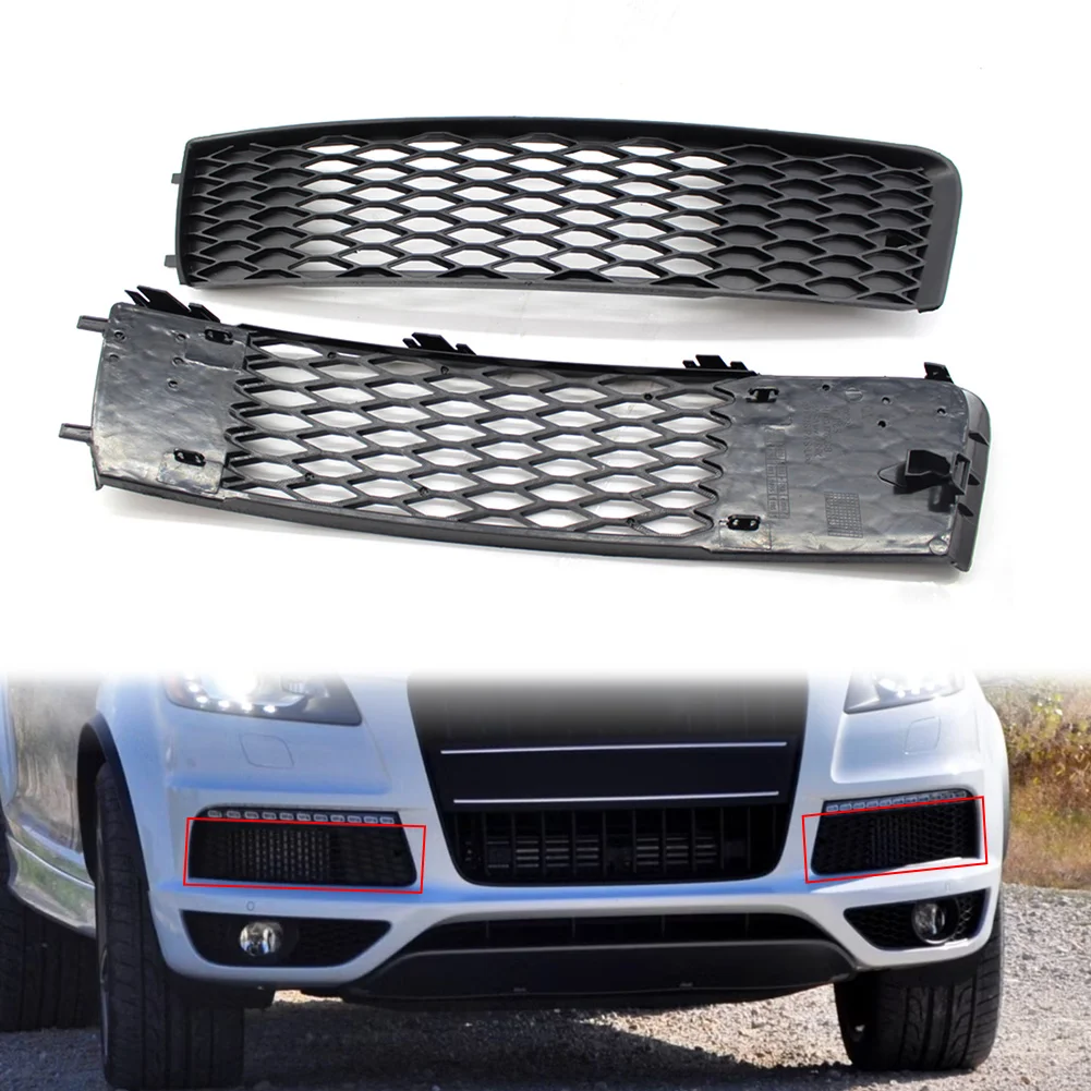 1Pcs Car Front Bumper Lower Outer Grille Insert Mesh Cover Grill ABS ...