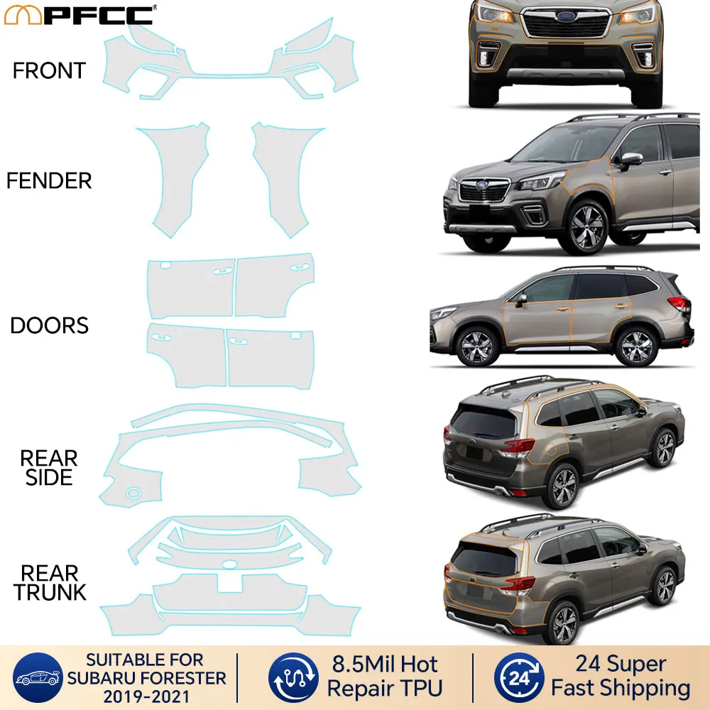 For Subaru Forester 2019 2020 2021 Full Car Paint Protection Film PPF ...