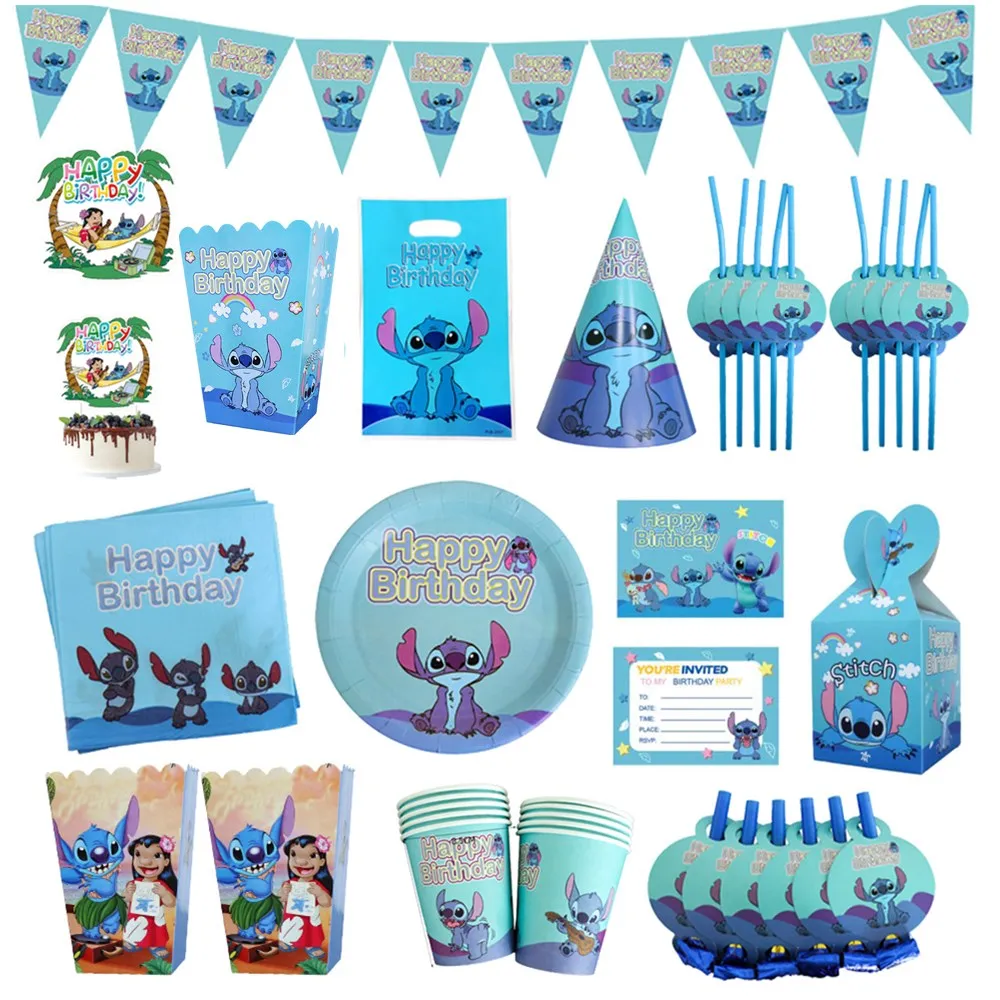 Decoraciones-de-cumplea-os-de-Stitch-para-ni-as-y-ni-os-vasos-de-papel ...