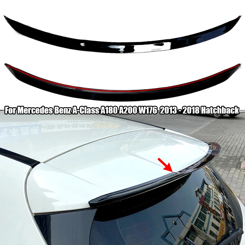 Car-Rear-Trunk-Spoiler-Wing-Glossy-Roof-Spoiler-Wings-For-Mercedes-Benz ...