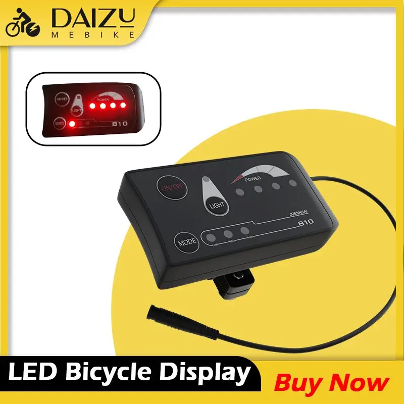 810-LED-Electric-Bicycle-Power-Display-Meter-E-bike-Computer-Display ...