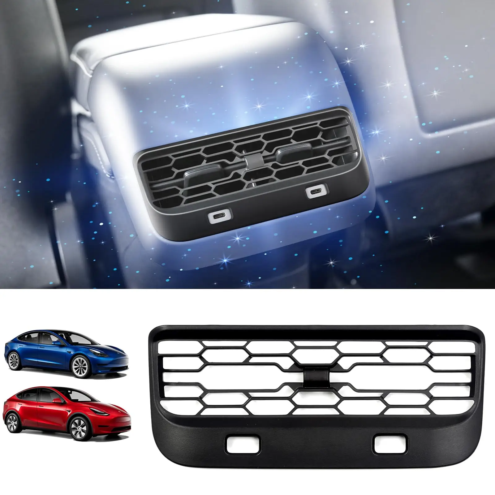Backseat-Air-Vents-Cover-Compatible-with-Tesla-Model-3-Model-Y-2016 ...