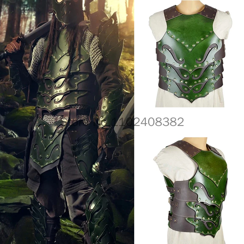 Medieval-Dark-Elf-Chest-Armor-Vest-Punk-Knight-Gladiator-Pirate-PU ...