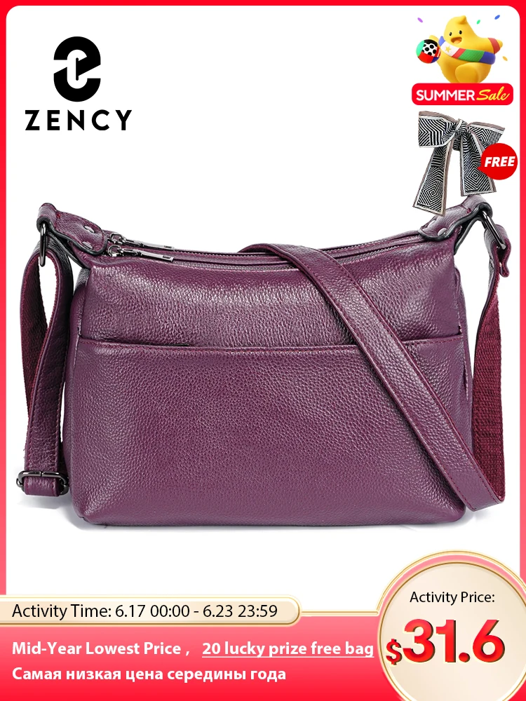 Zency-100-Genuine-Leather-Fashion-Purple-Women-Shoulder-Bag-High-Quality-Elegant-Lady-Crossbody ...