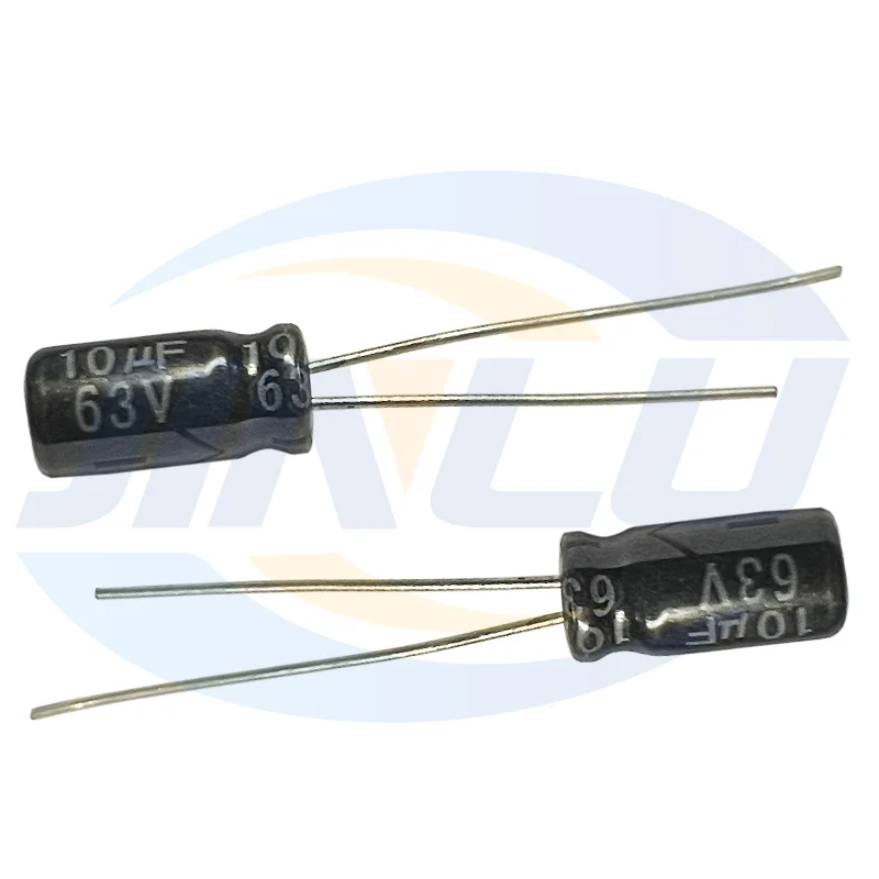 100pcs 63v10UF 5x11mm Aluminum Electrolytic Capacitors 10uf63v 63v10mf ...