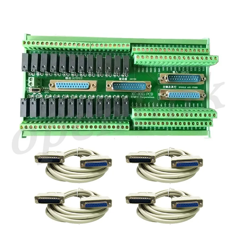 Io-Board-Integrated-Adapter-Board-With-4pcs-Db25-Parallel-Port-Cable ...