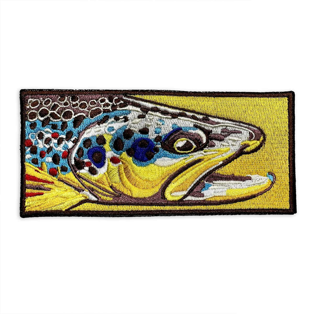 Wild Brown Trout Iron On Fish Embroidered Art Patches for Clothing 5 ...