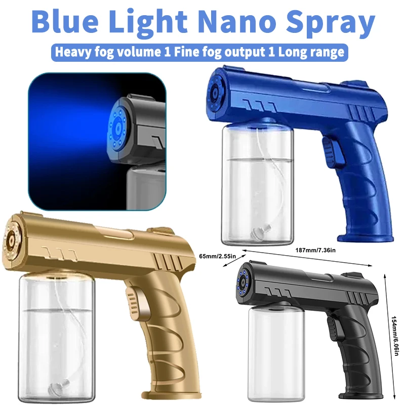 NEW-280Ml-Barber-Sprayer-Wireless-Electric-Sanitizer-USB-Nano-Blue ...