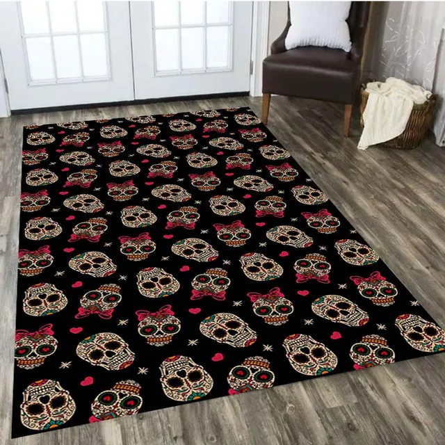 Gothic Horror Skull Carpet | Living Room Home Decoration