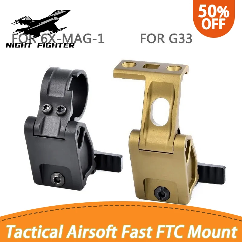 Tactical-Airsoft-UN-Fast-FTC-Mount-Metal-CNC-G33-558-6X-Mag-1-G43 ...