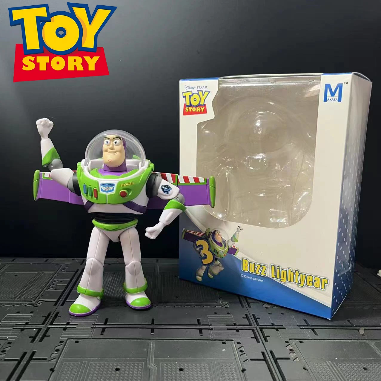 Disney Cartoon Toy Story Buzz Lightyear Action Figure Can Make Sound ...