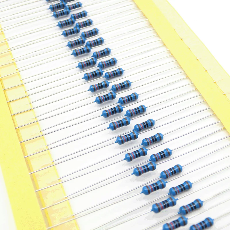 100Pcs 1/4W 0.25W Metal Film Resistor 0R 0.1Ohm 0.91Ohm 1R 10M 1 3 10 ...