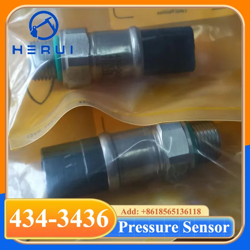 4343436 High Quality 40MPa Pressure Sensor 434-3436 For Excavator E320C ...
