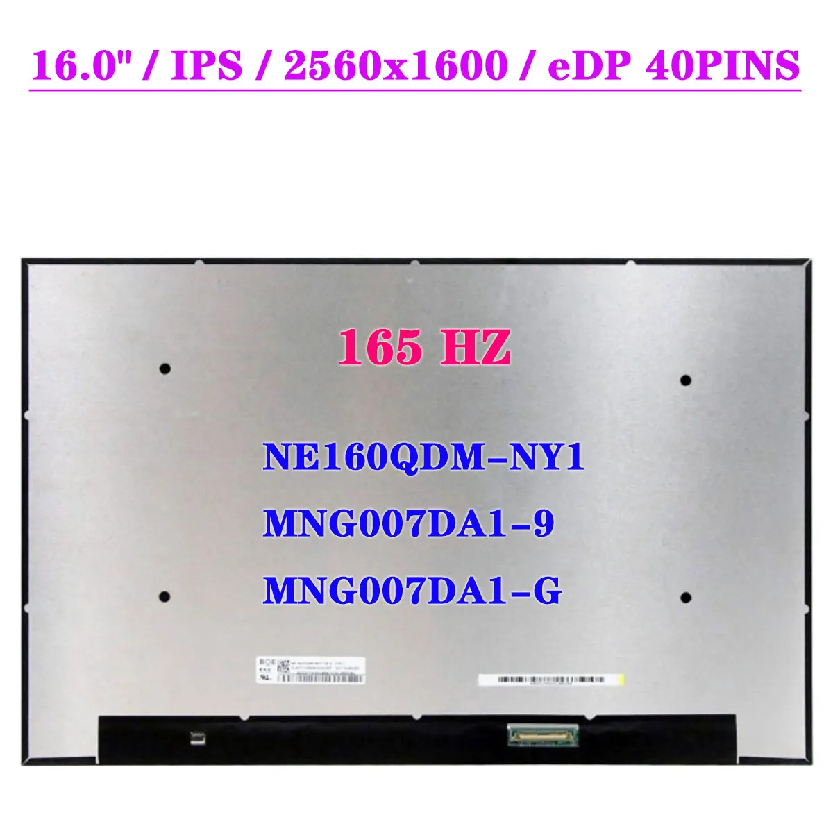 16-0-Laptop-LCD-Screen-NE160QDM-NY1-Fit-MNG007DA1-9-MNG007DA1-G-165HZ ...