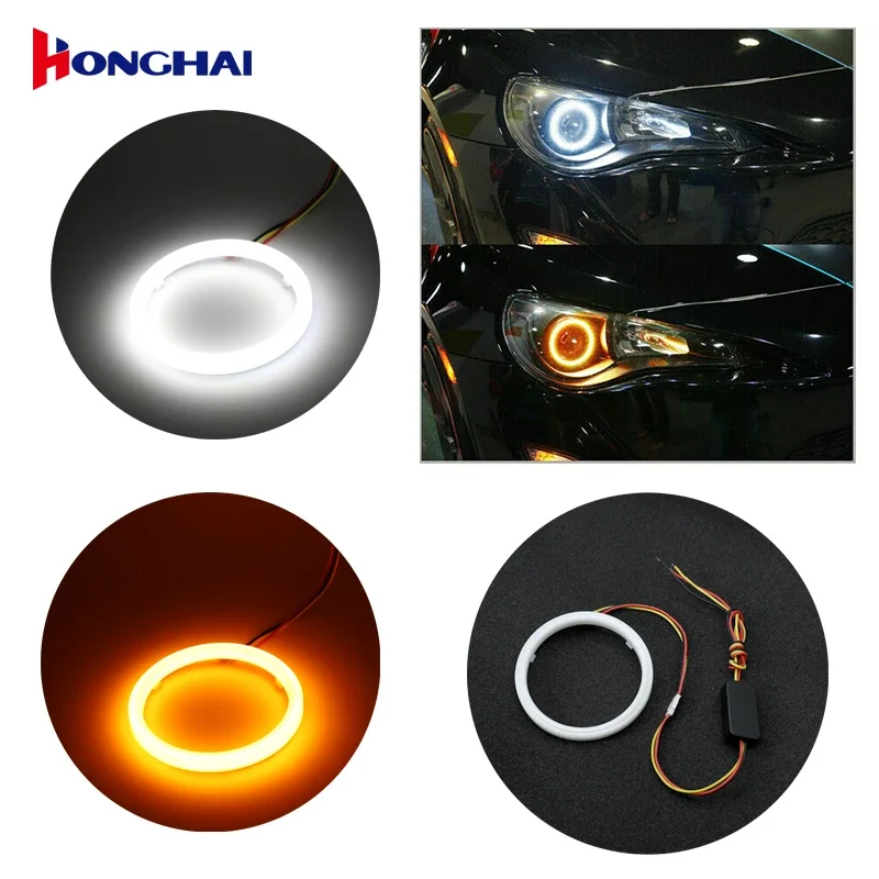 1PC-LED-Angel-Eyes-Bulb-Halo-Ring-Lamp-Fog-Light-White-Yellow-Turn ...