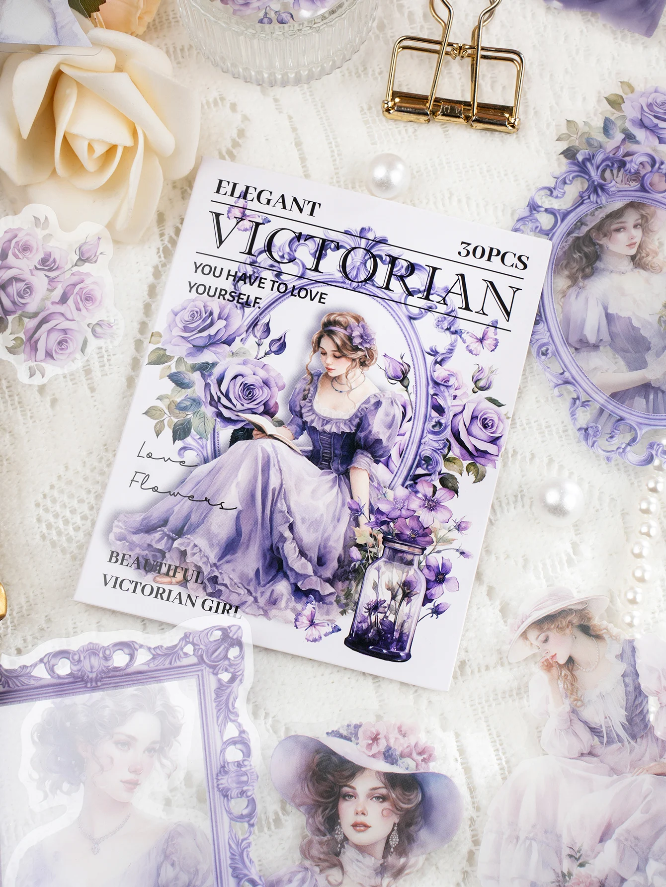 30Pcs-bag-Elegant-Girl-Victoria-collection-suitable-for-decorative ...