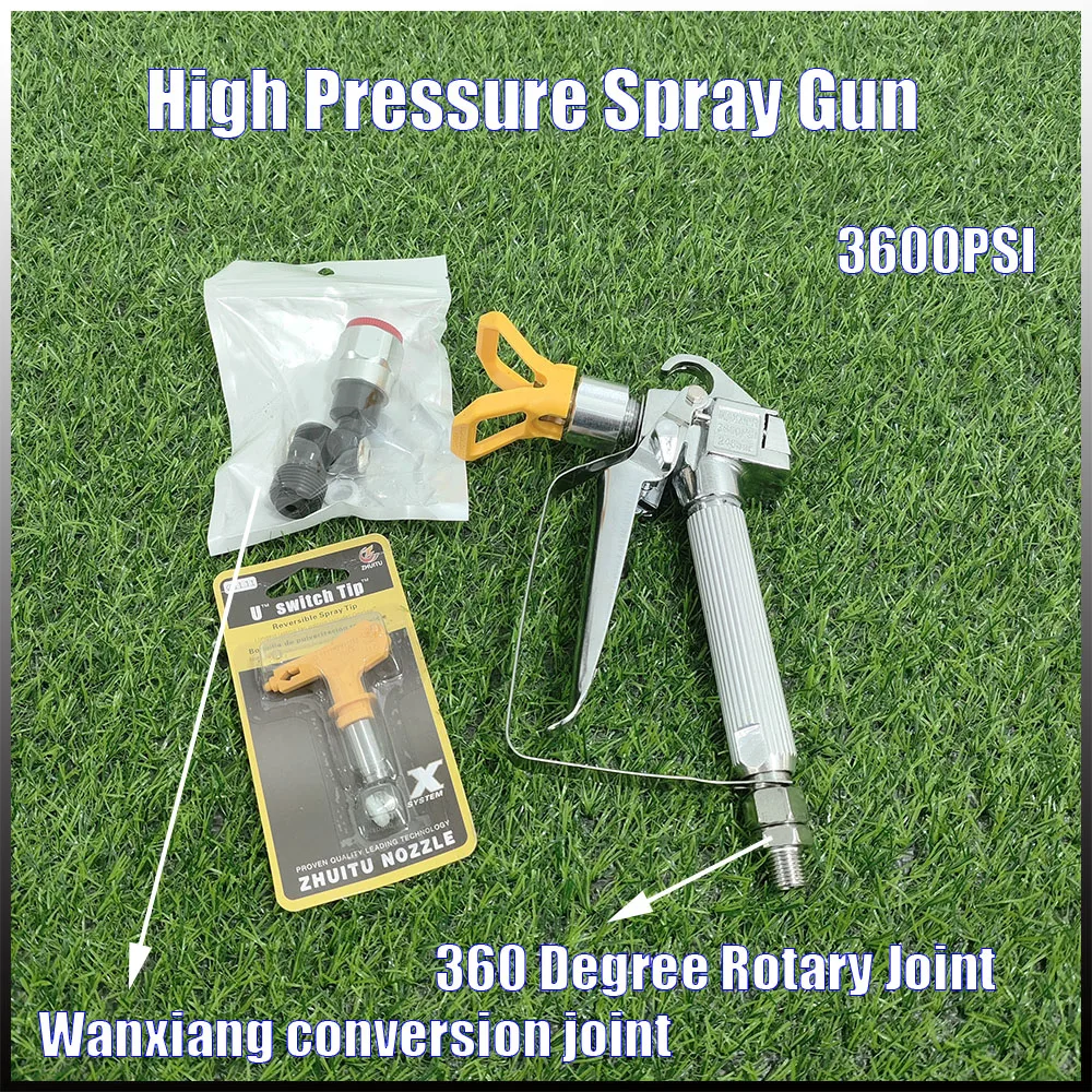 New-Multi-purpose-Spray-Gun-3600PSI-High-Pressure-Airless-Spray-Paint ...