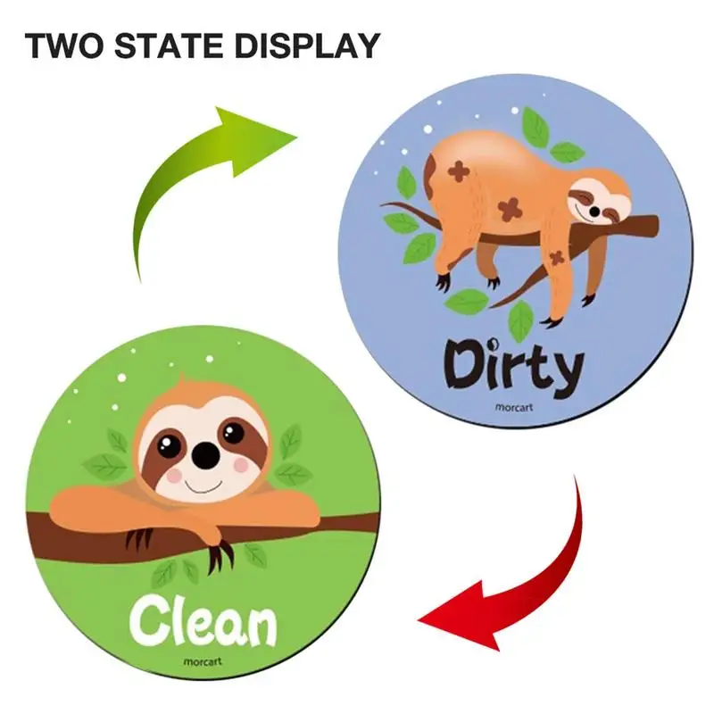 Unique Sloth Dishwasher Clean Dirty Sign Reversible Dishwasher Sticker ...