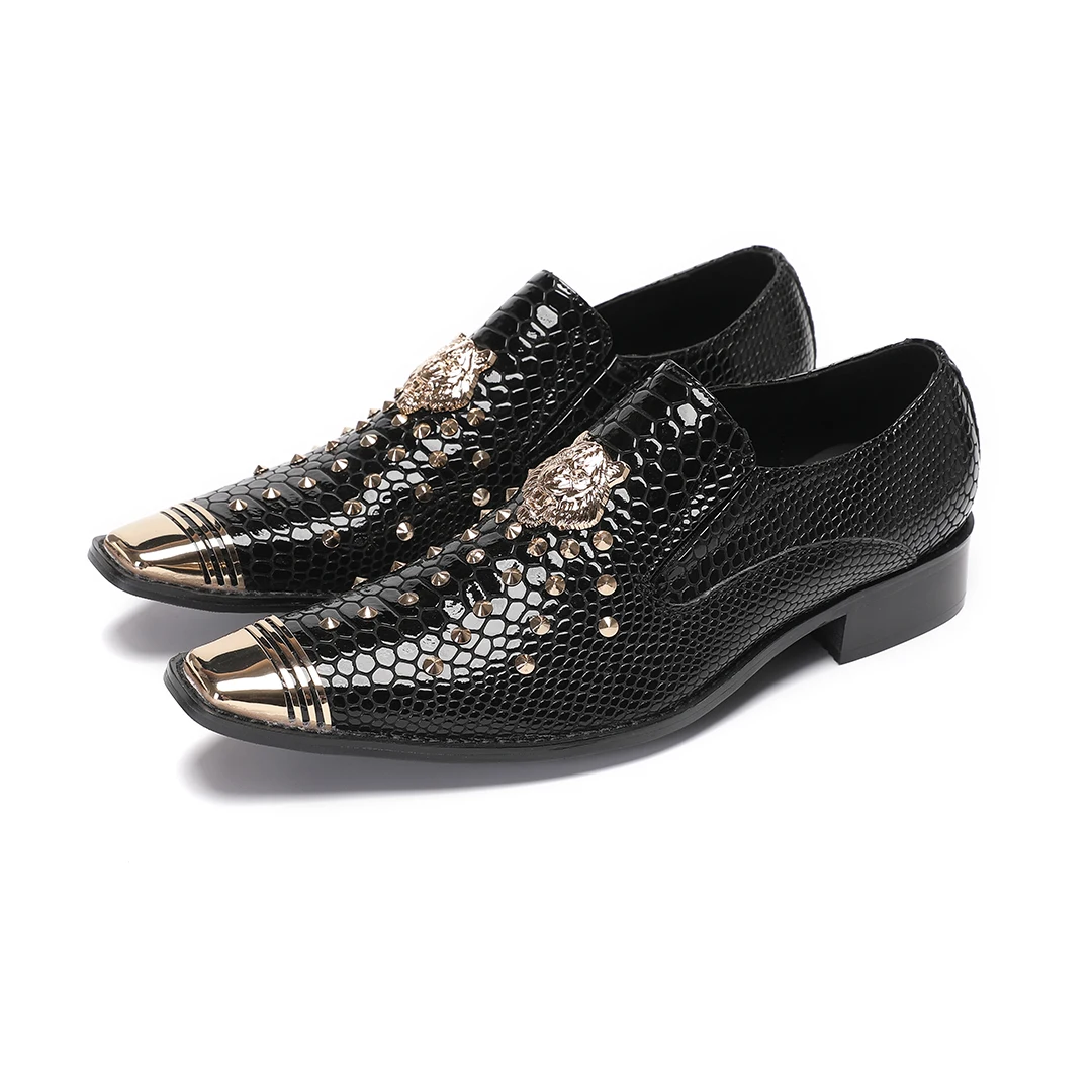 Italian-Rivets-Pointed-Toe-Male-Party-Dress-Shoes-Night-Club-Wedding ...