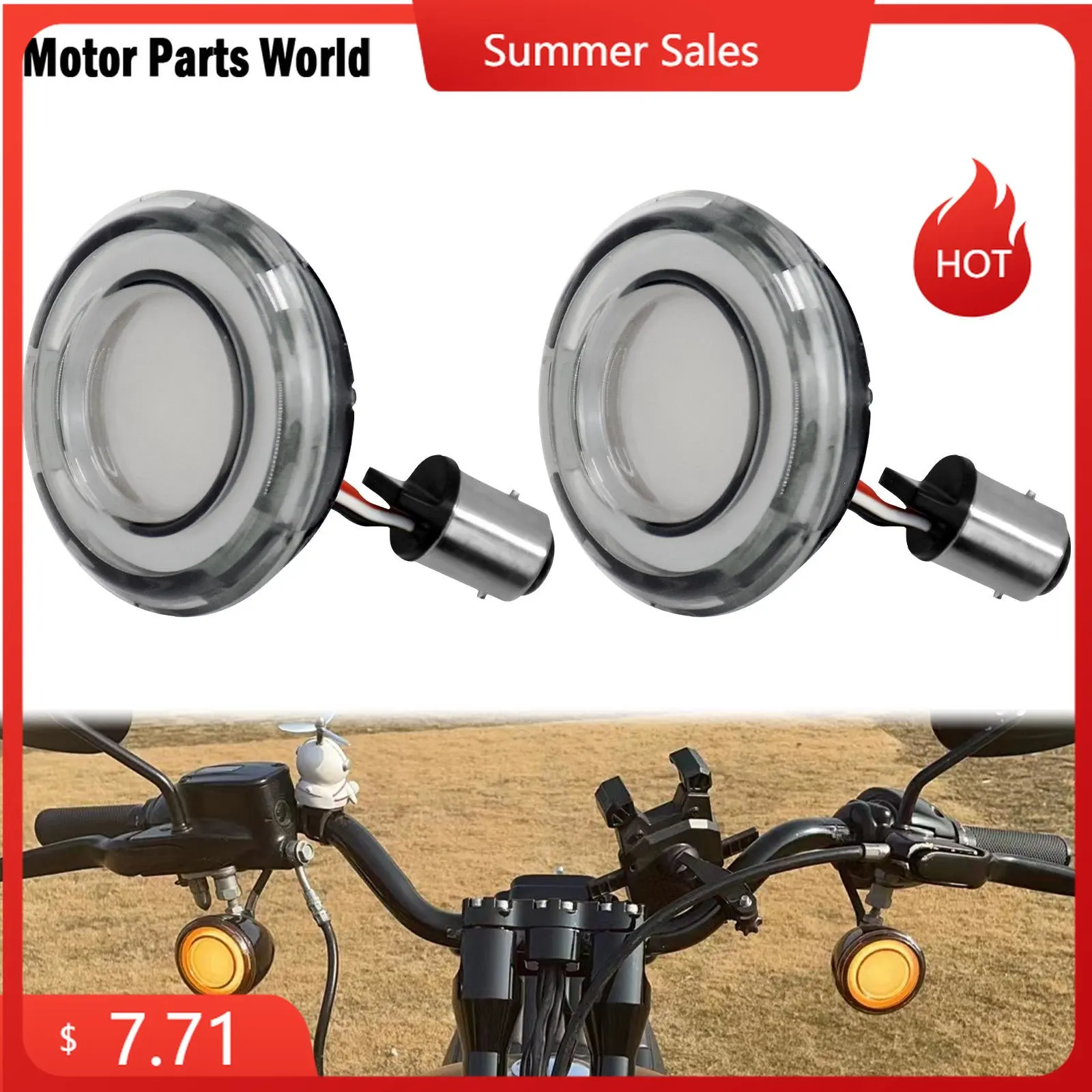 motorcycle Turn Signal light Turn Signal Conversion LED Panel Light For ...