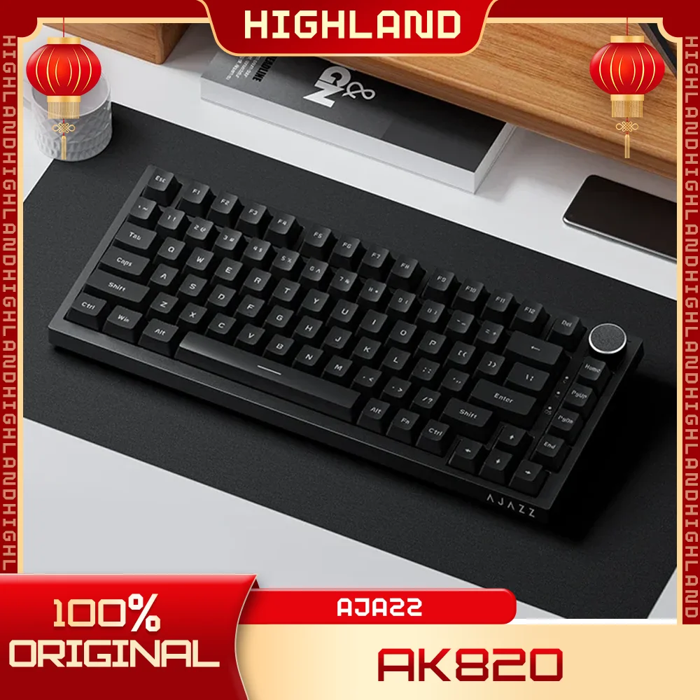 Ajazz-AK820-Gaming-Mechanical-Keyboard-Wireless-Keyboards-3-Mode-USB-2 ...