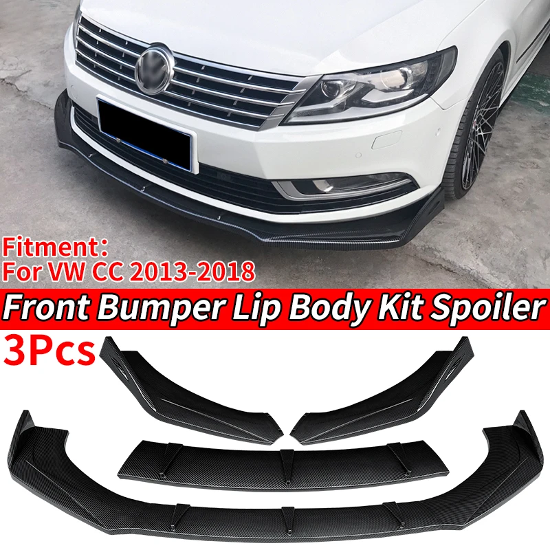 Car Front Bumper Splitter Lip Body Kit Spoiler Diffuser Guard Protecor ...
