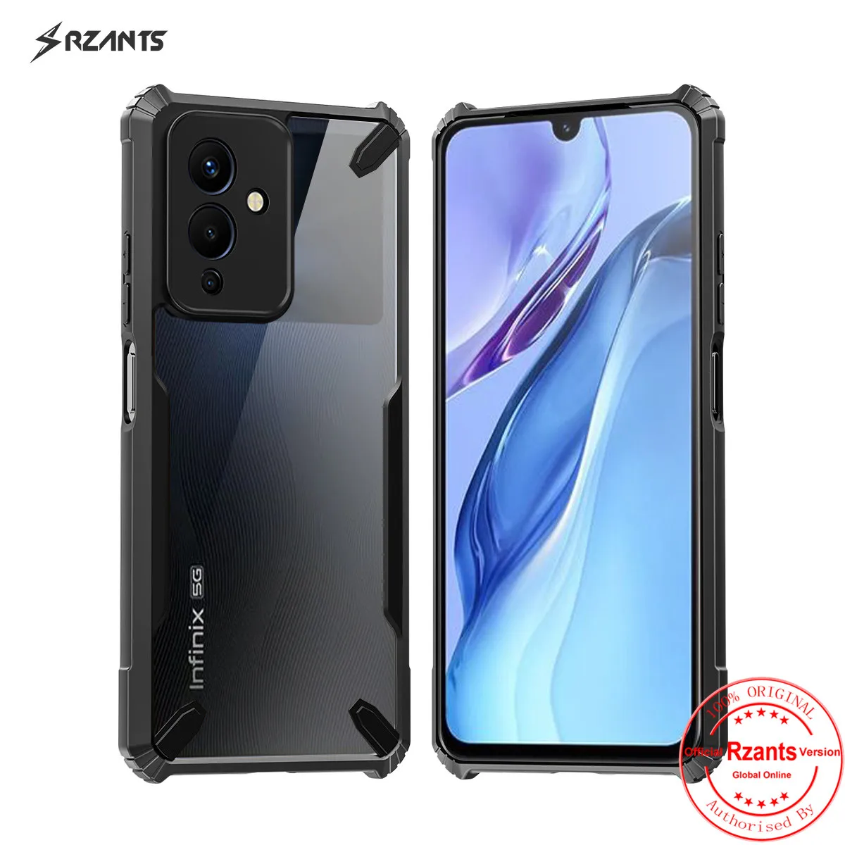 Rzants For Infinix Note 12 5G Note 12 Pro 5G Clear Back Case [Bull ...