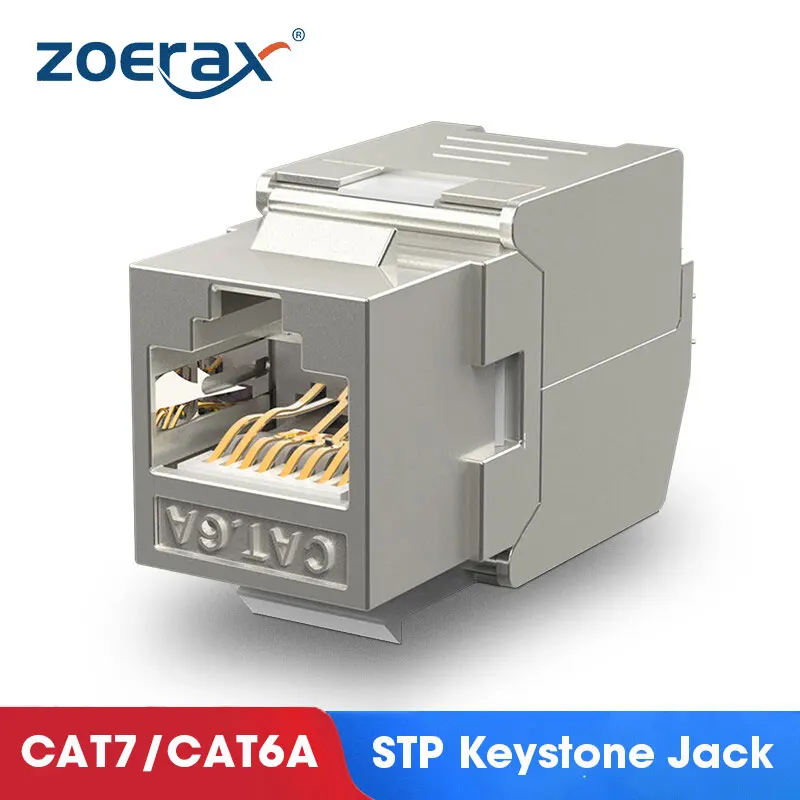 ZoeRax-RJ45-CAT7-CAT6A-Tool-Less-STP-Shielded-Keystone-Jack-Self ...