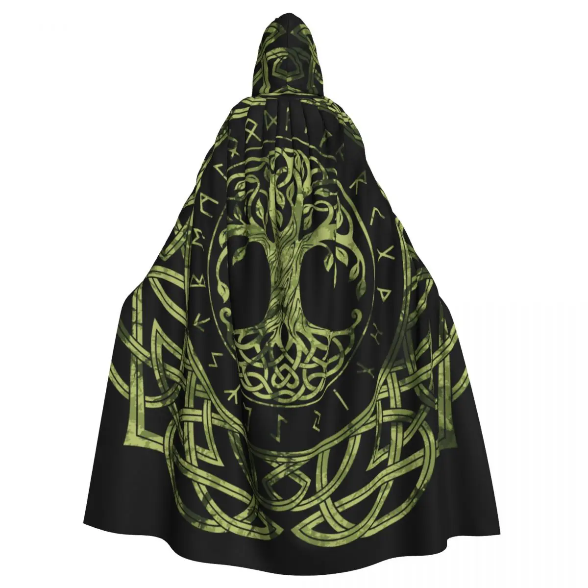 Norse-Nordic-Tree-Life-Hooded-Cloak-Polyester-Unisex-Witch-Cape-Costume ...