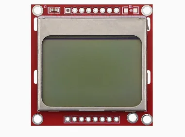 1pcs RED board 84X48 5110 LCD Module with backlight with adapter PCB ...