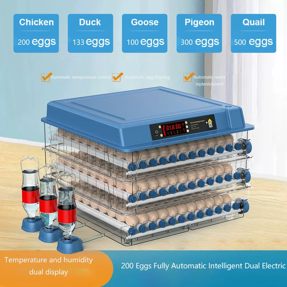Fully-Automatic-Commercial-Hatching-Machine-200-Eggs-Incubator-Farm ...