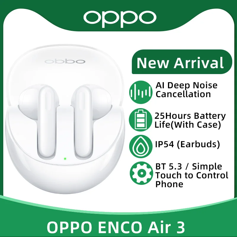 OPPO ENCO auriculares inalámbricos Air 3 TWS, por Bluetooth ...