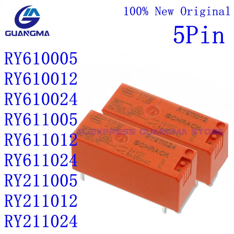 10PCS-100-NEW-Power-Relay-RY610005-RY610012-RY610024-RY611005-RY611012 ...