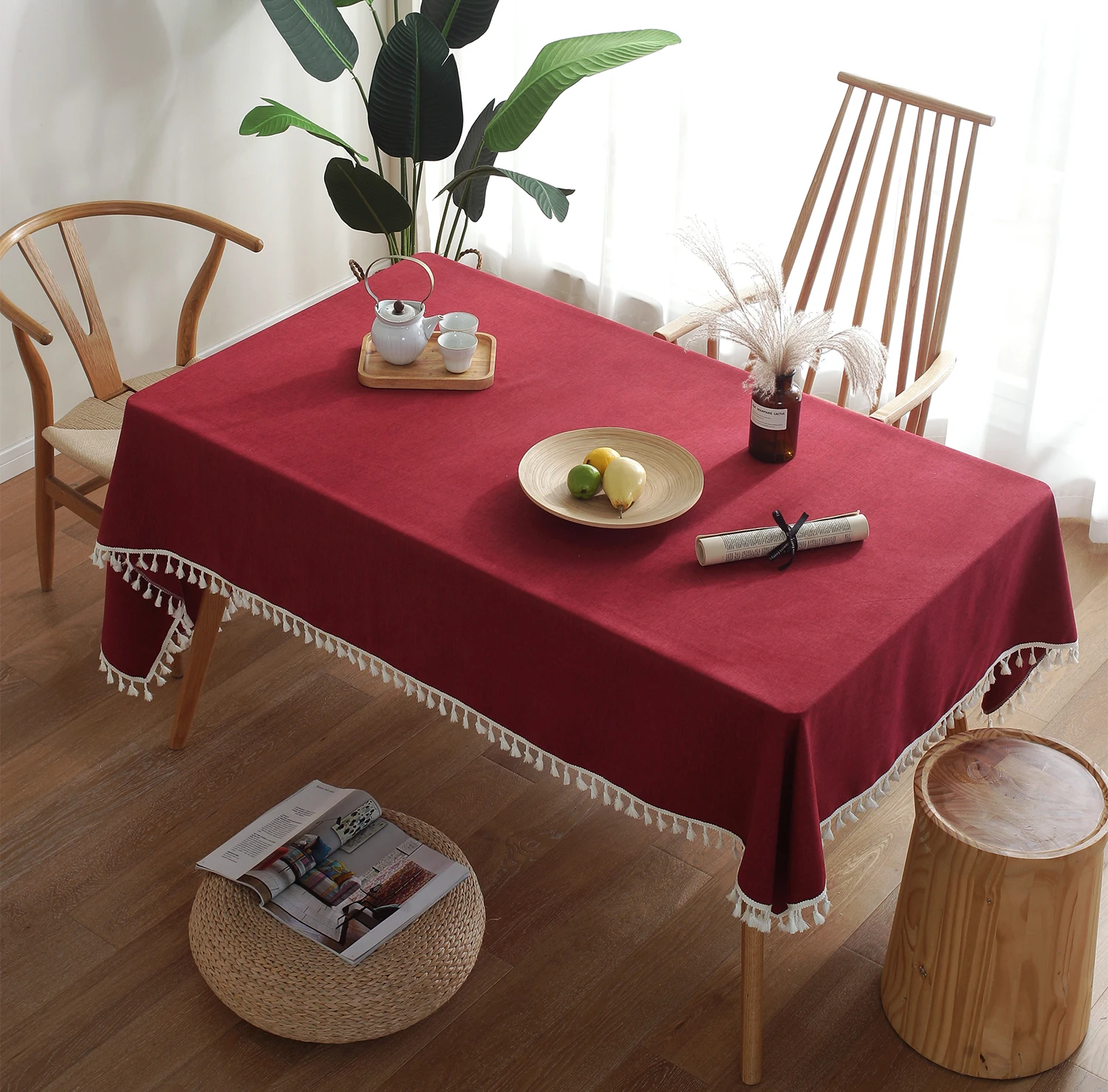 Nappe-nordique-rectangulaire-en-dentelle-Imitation-coton-et-lin-couleur ...