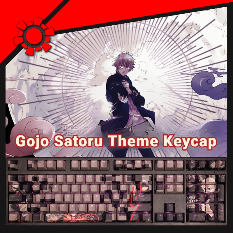 Jujutsu-Kaisen-Gojo-Satoru-Theme-Keycap-Set-PBT-Custom-Translucent ...