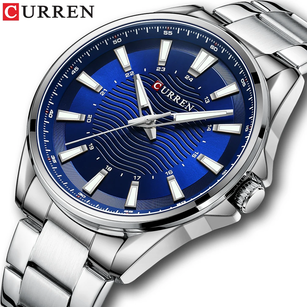 CURREN-Classic-Simple-Stainless-Steel-Quartz-Wristwatches-Fashion-Brand ...