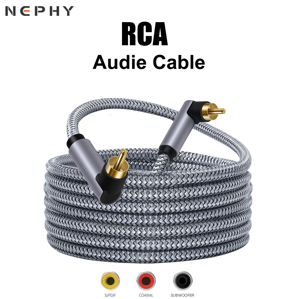 Cable-Coaxial-RCA-a-RCA-de-alta-calidad-conector-de-Audio-de-sonido-est ...