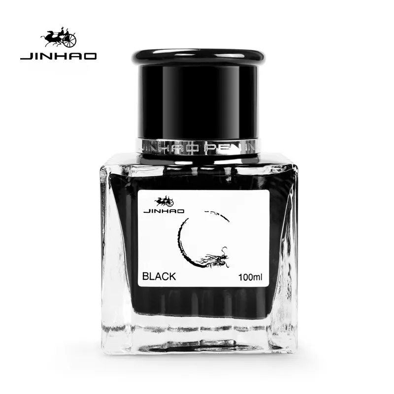 JINHAO 30/50/100ml Non-carbon Fountain Pen Ink Cartridge Refill Glass ...