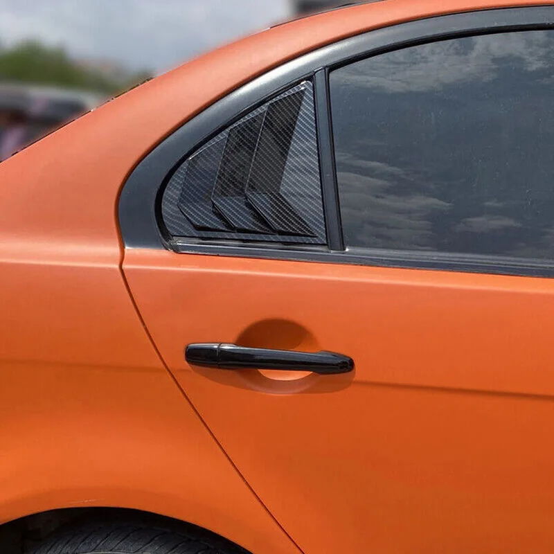 Rear Quarter Side Window Louver Shutter Trim Spoiler Outlet Vent Panel ...