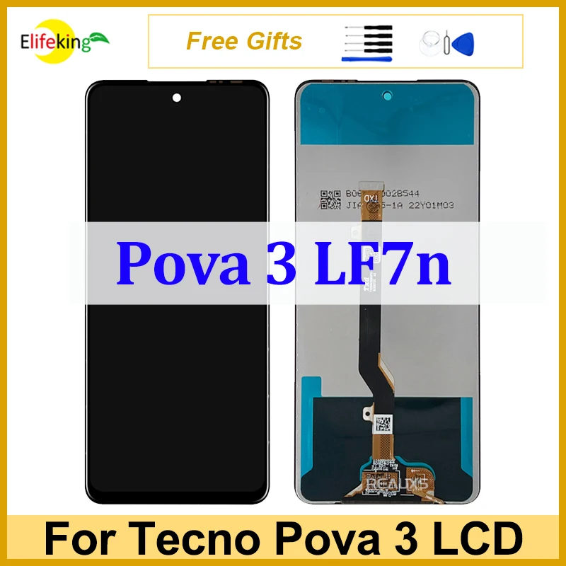 6-9-Original-LCD-For-Tecno-Pova-3-LF7n-Display-Touch-Screen-Digitizer ...